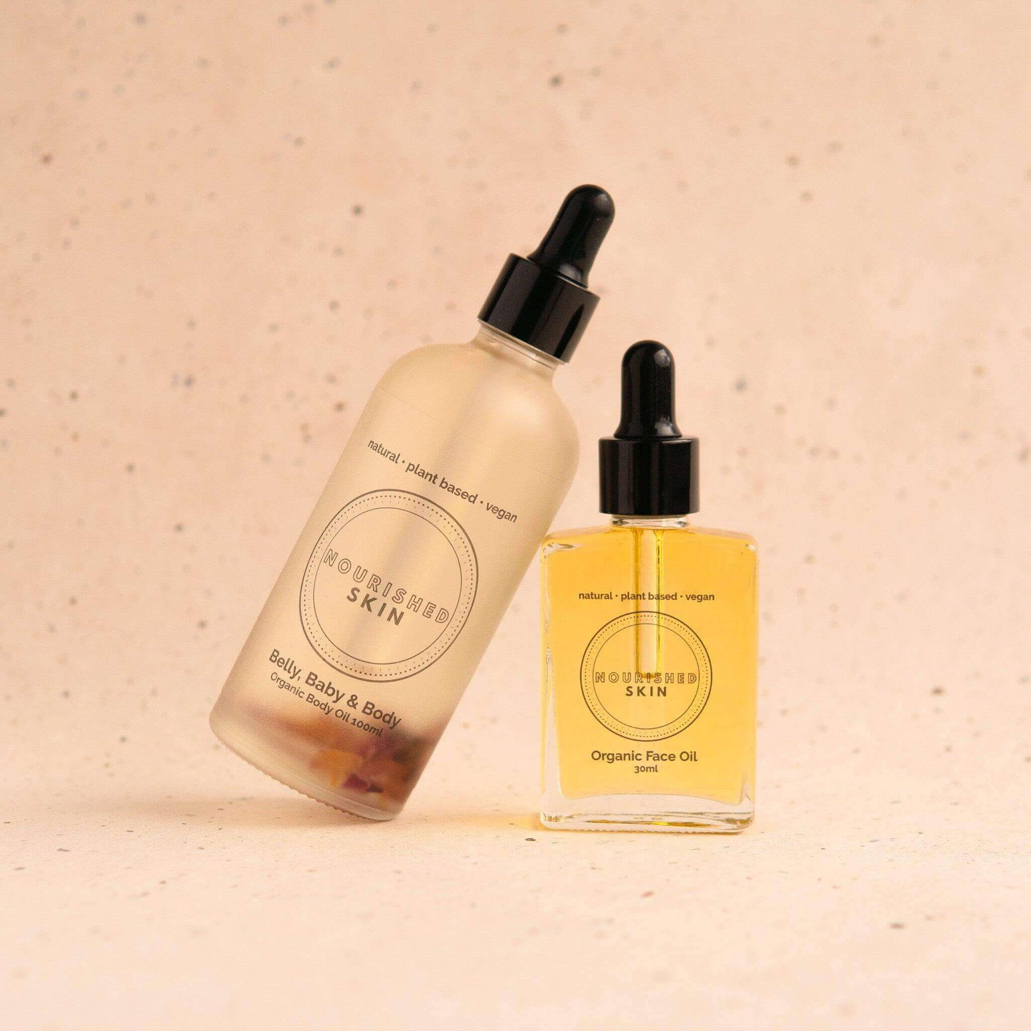 Nourishing Face & Body Oil Duo - Hydrate & Rejuvenate – Nourished Skin Co